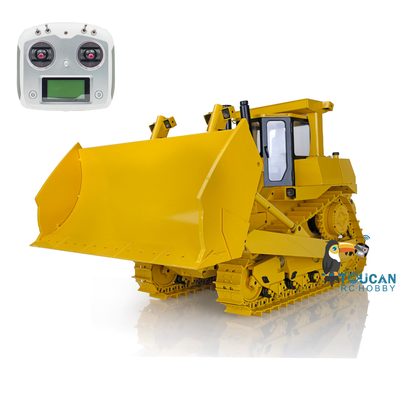 JDMODEL Metal 1/14 RC Bulldozer DXR2 JDM-98 Hydraulic Dozer Constructi ...