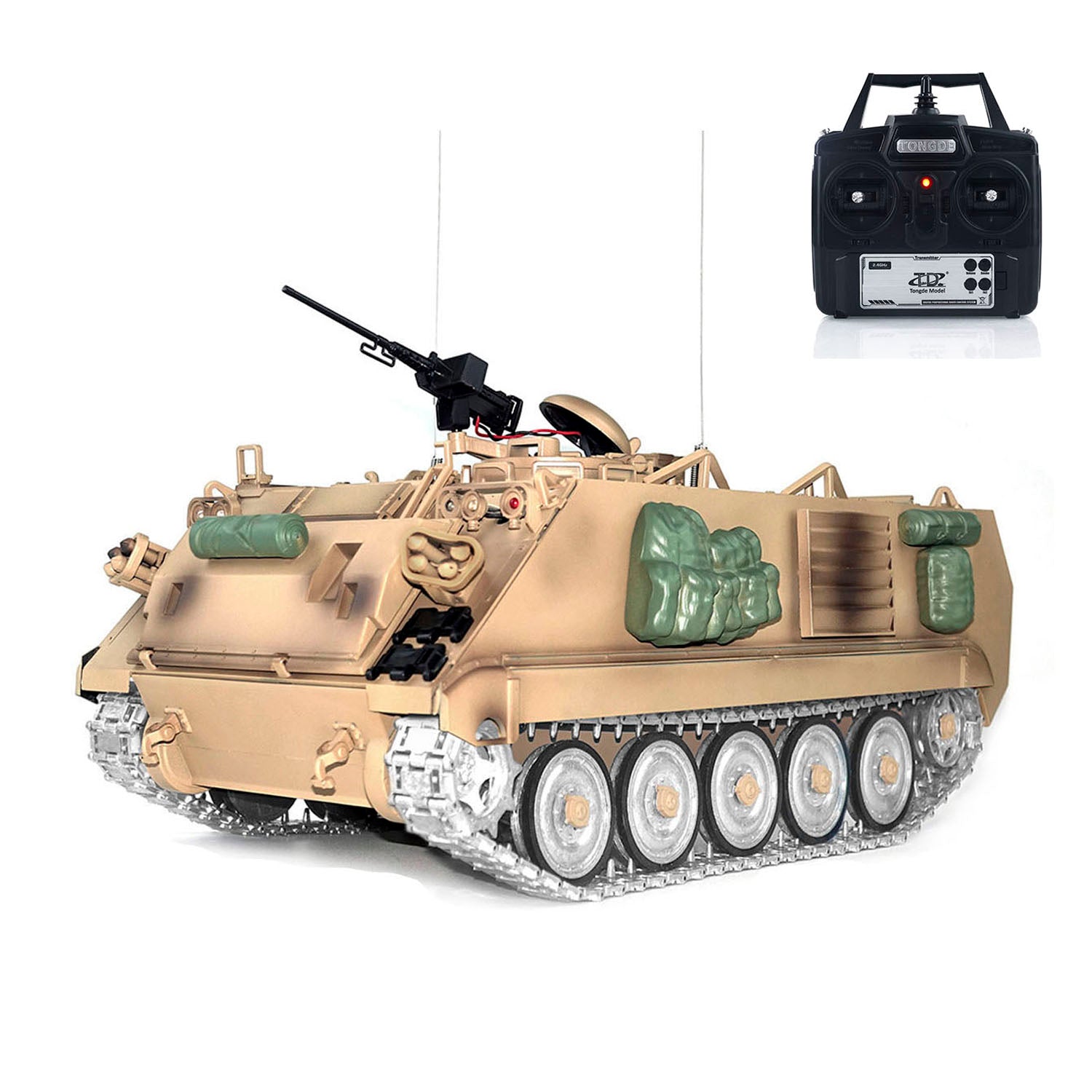 TD 1/16 RC Tank M2412-C M113A2 APC Infrared Turret Rotary 360 Degree R ...