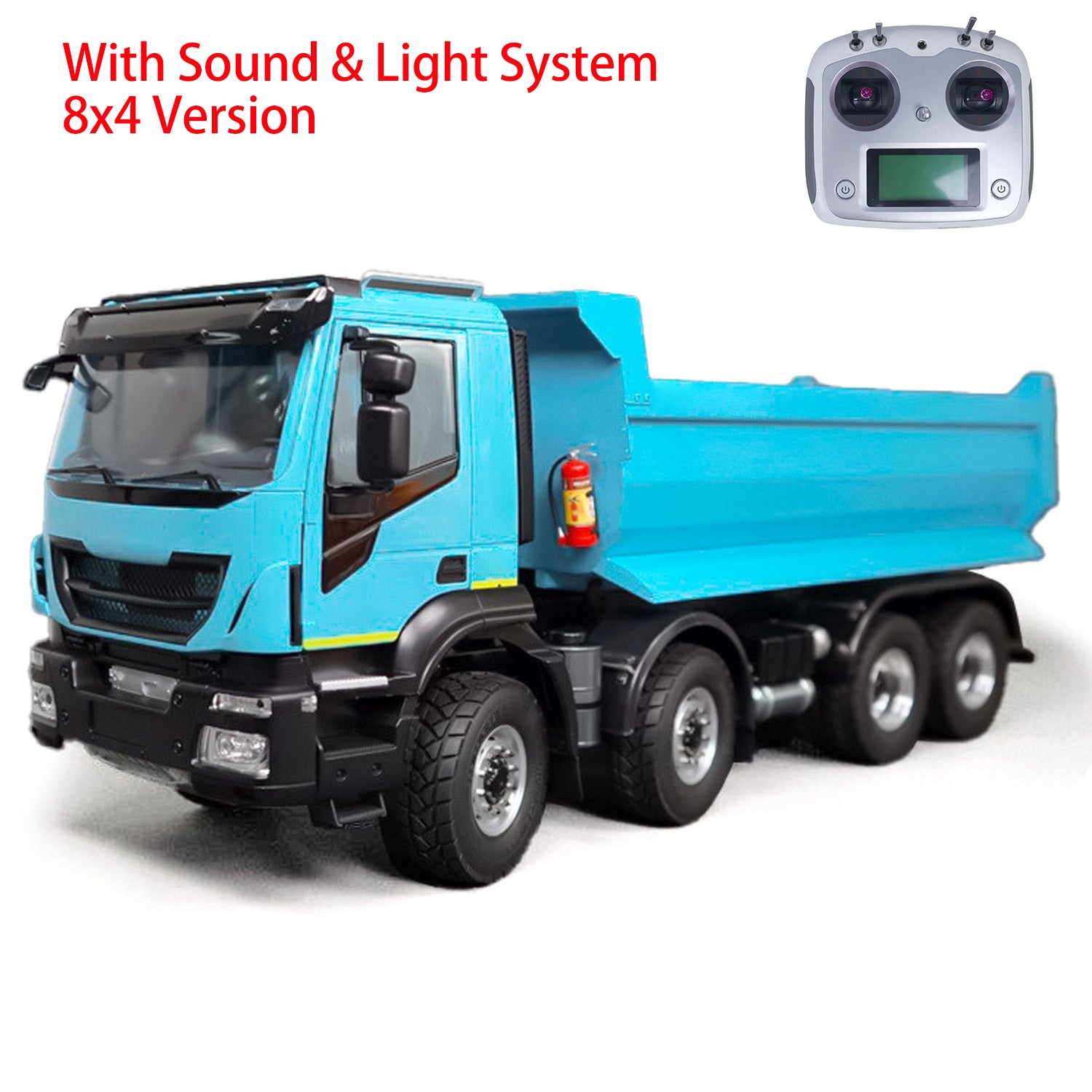 1/14 8x4 Metal Hydraulic RC Dump Truck 2-speed Radio Control Tipper Ca ...