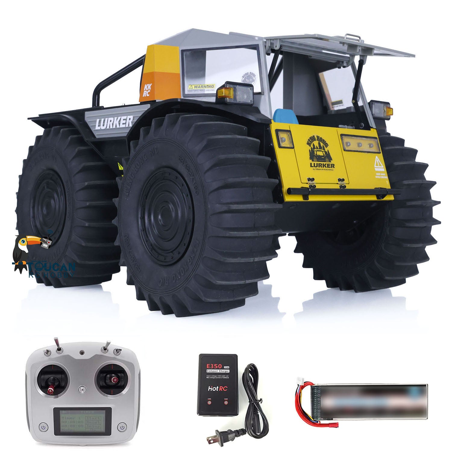 Kingkong 1/10 Scale All-terrain RC Off-road Vehicle Amphibious Climbin ...