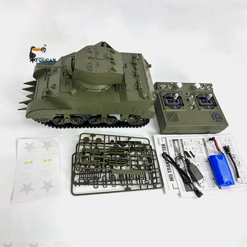 1/16 Scale RTR RC Tank US Stuart M5A1 British VI Light Remote Controll – TOUCAN RC HOBBY