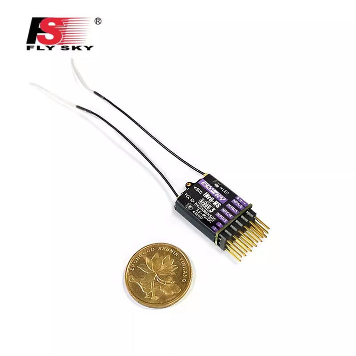 Flysky INr6-HS Receiver 6 Channels Mini Receivers for RC Drone Car Rem ...