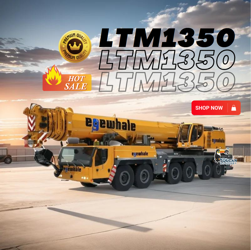 Eyewhale 1/14 6 Axles LTM1350 RC Hydraulic Mobile Cranes – TOUCAN RC HOBBY