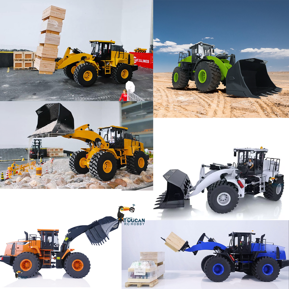 1/14 Hydraulic RC Loader ZW370 JDM 198 Remote Control Metal Constructi ...