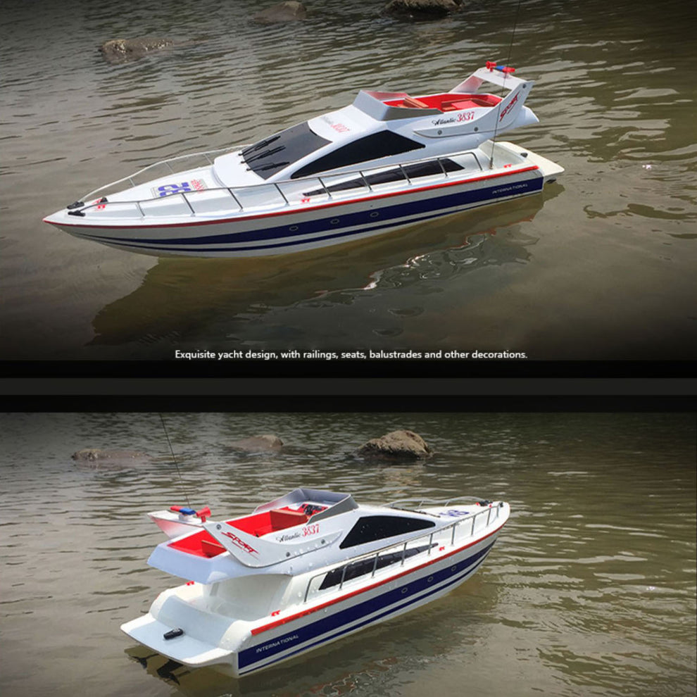 Heng Long 2.4G Plastic RC High-Speed Racing Boat Wireless Control Luxu ...