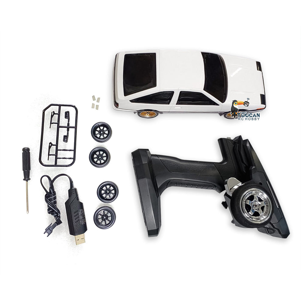 LDRC LD1801 1/18 Scale RC Drift Car RWD AE86 Racing Vehicles Flip Ligh ...