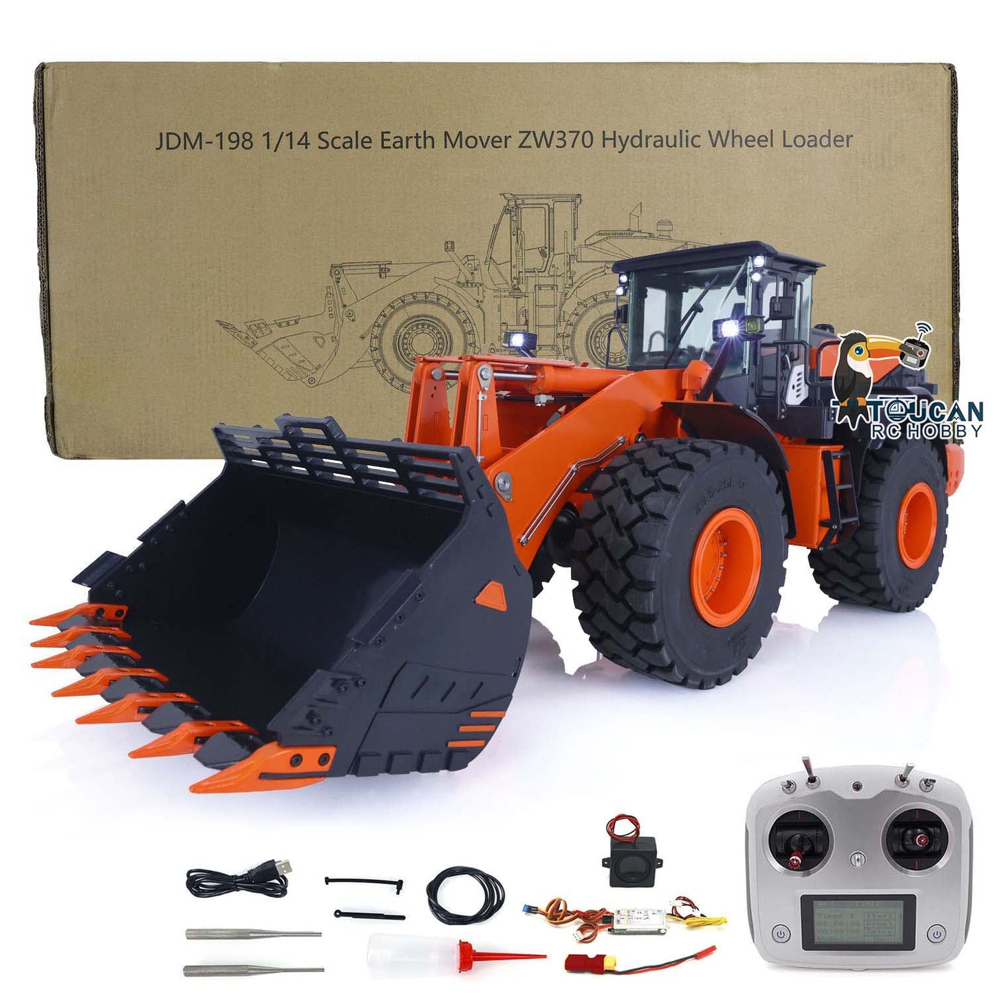 IN STOCK Metal Hydraulic RC Loader 1/14 ZW370 JDM 198 RTR Radio Contro ...