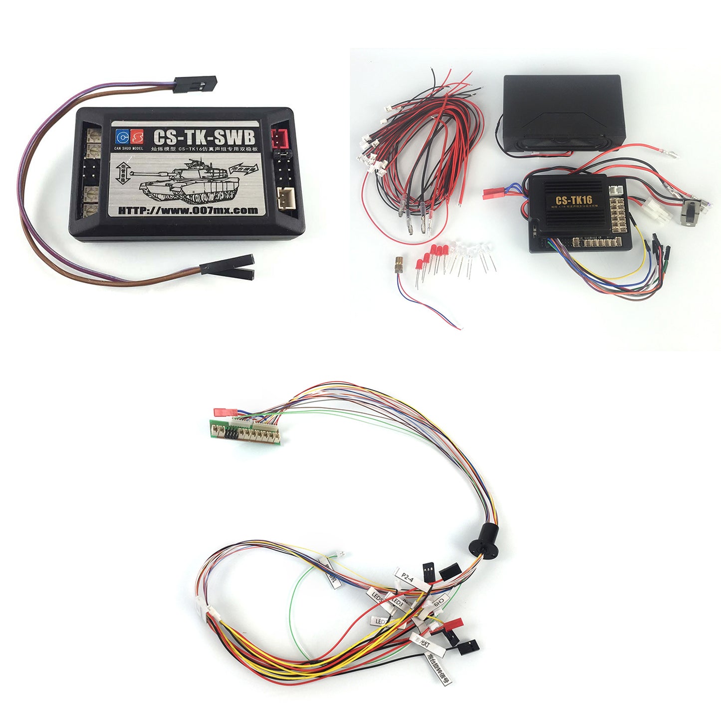 HengLong 1/16 RC Tank Upgrade Modify TK16 Mainboard Sound Board Turret ...