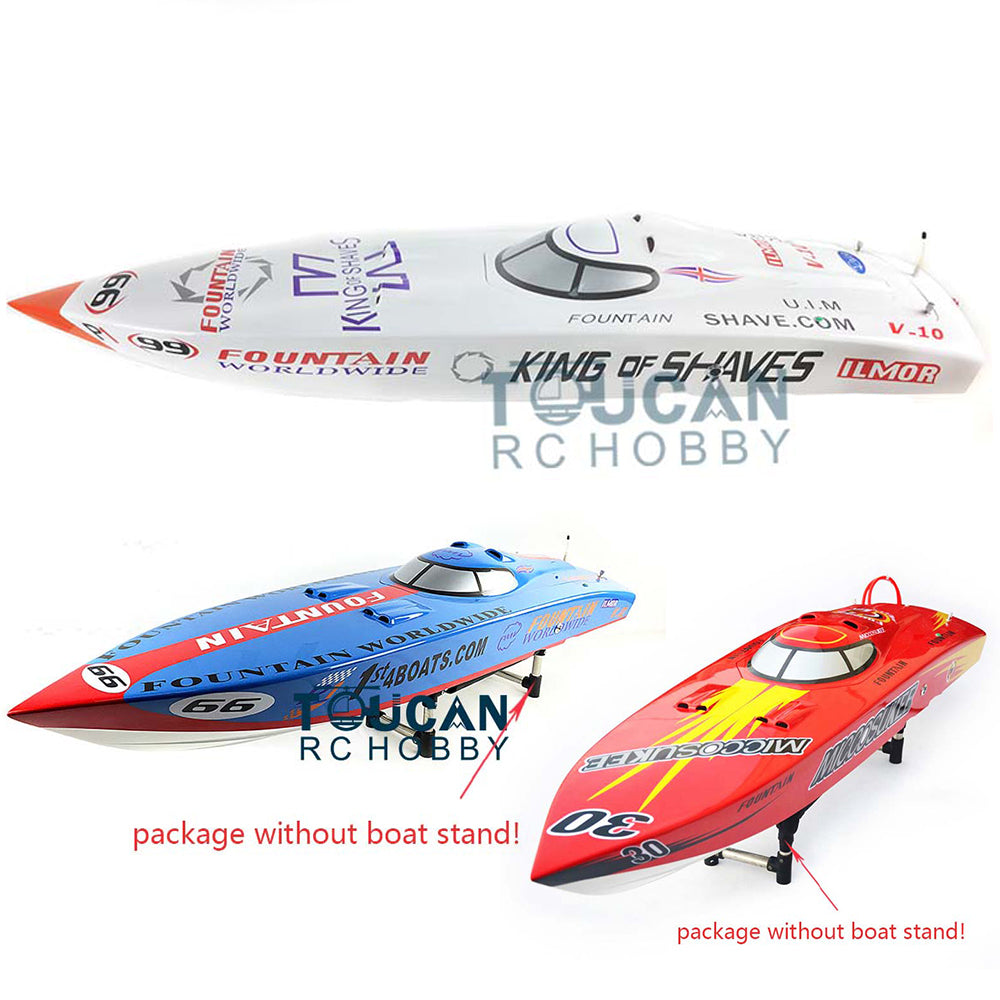 G26IP1 26CC Blue Red White Fiber Glass Gasoline Race ARTR RC Boat DIY ...