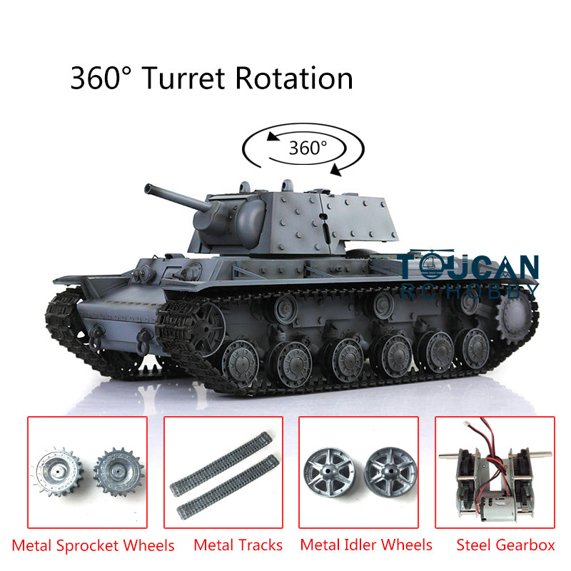 1/16 Scale RC Tank TOUCAN RC 1/16 Soviet KV-1 Tank With 360° Turret ...