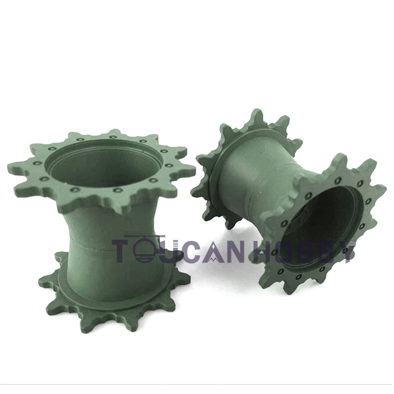 Henglong 1/16 RC Tank Parts Plastic Chassis Turret Idler Sproket Wheel ...